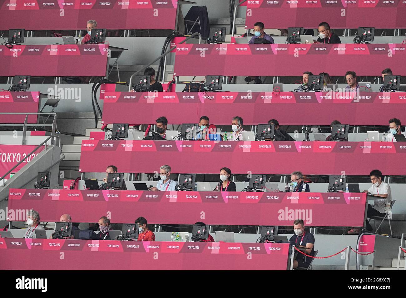 Tokyo, Japan. 23rd July, 2021. Olympia: Opening ceremony in the Olympic ...