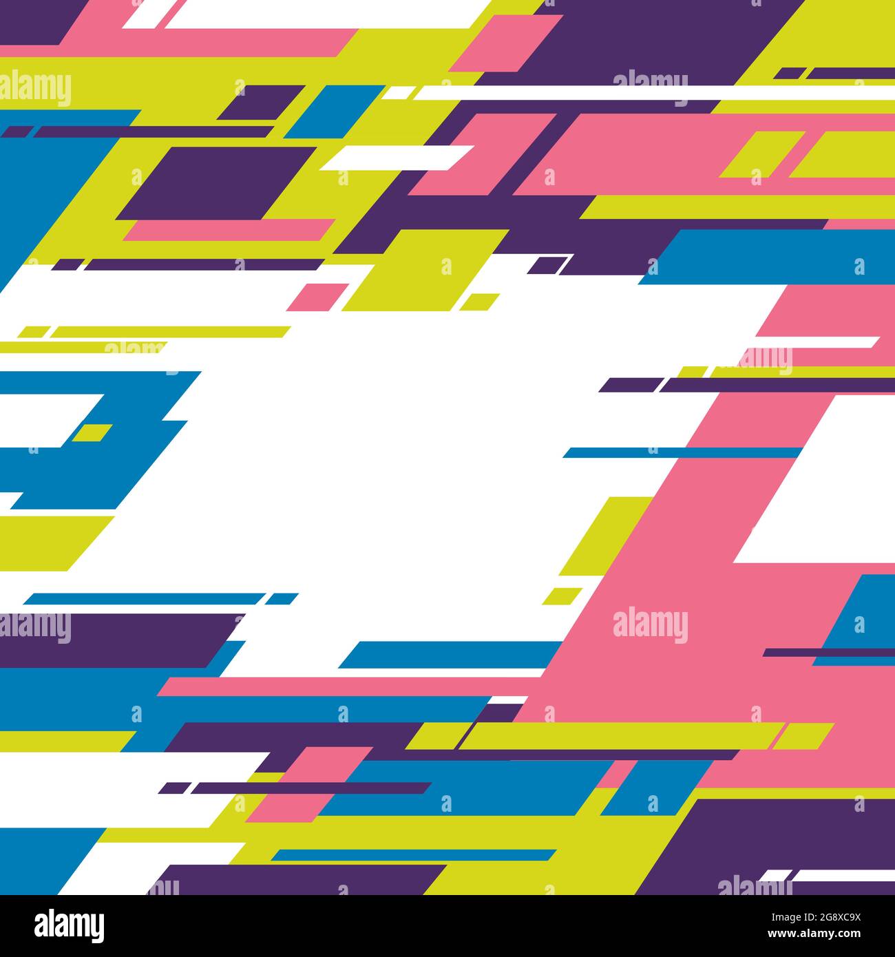 Abstract background with rectangular shapes with copy space in centre ...