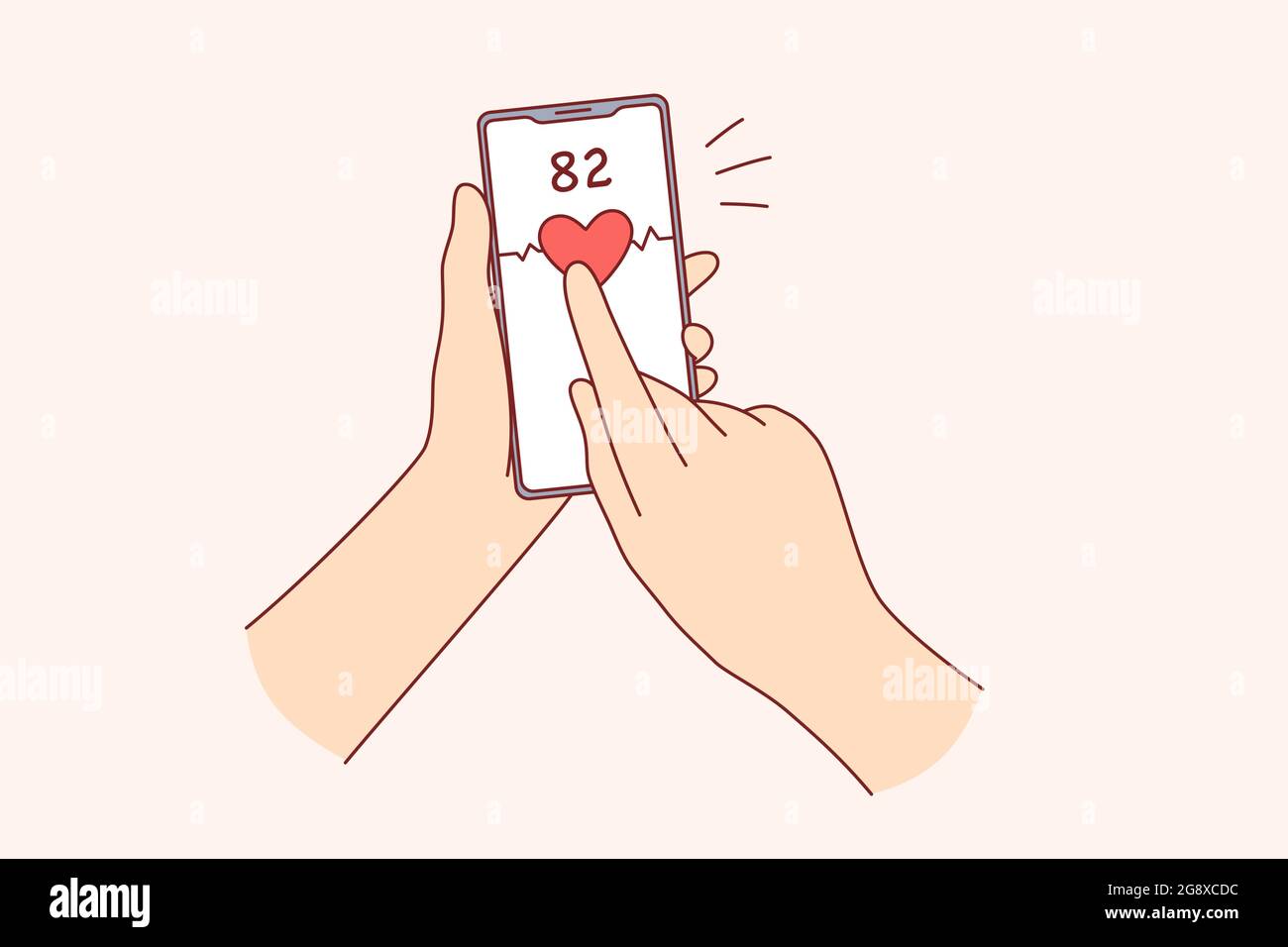 Digital devices for checking health concept. Human hand holding digital ...