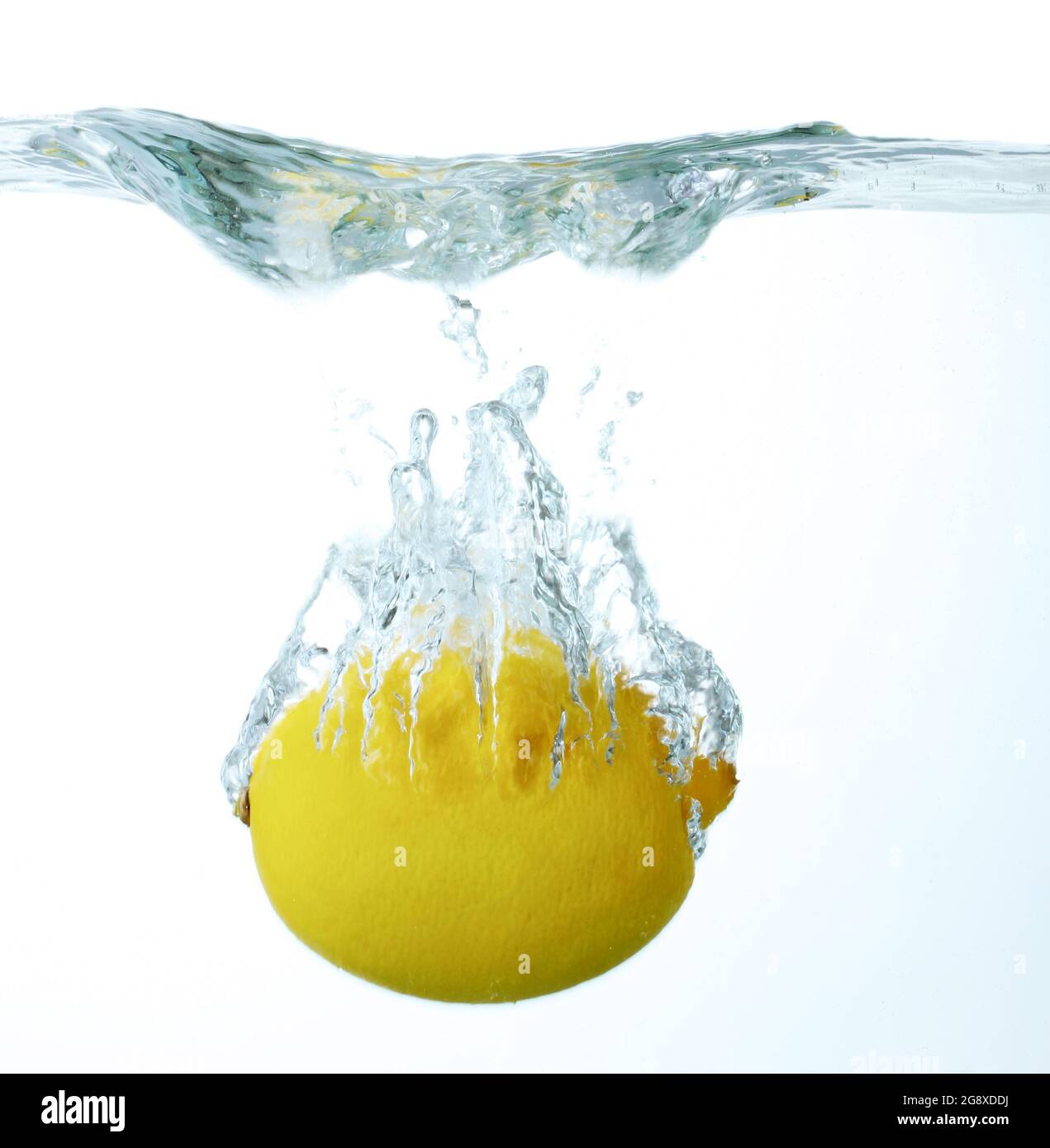 fresh lemon in water Stock Photo - Alamy