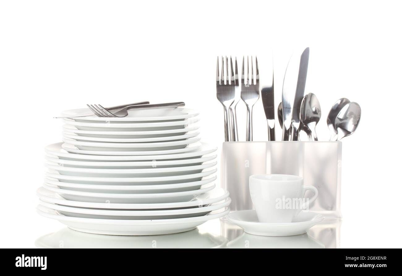 China Plate And Cutlery Isolated High Resolution Stock Photography and ...