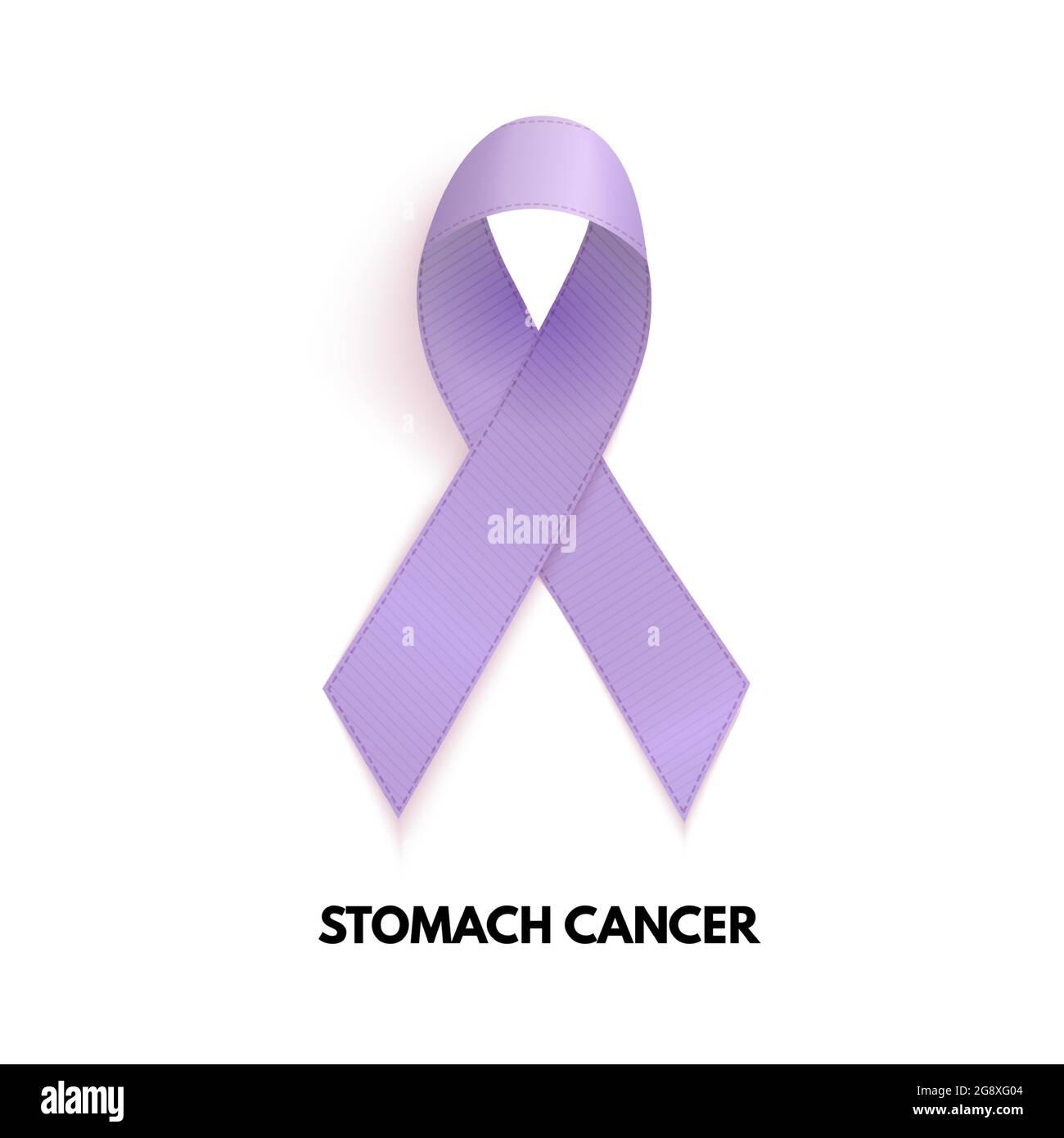 Periwinkle Ribbon. Stomach cancer sign. Vector Illustration EPS10 Stock ...