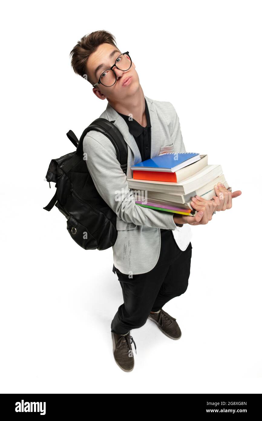 Stressed student and college Cut Out Stock Images & Pictures - Alamy