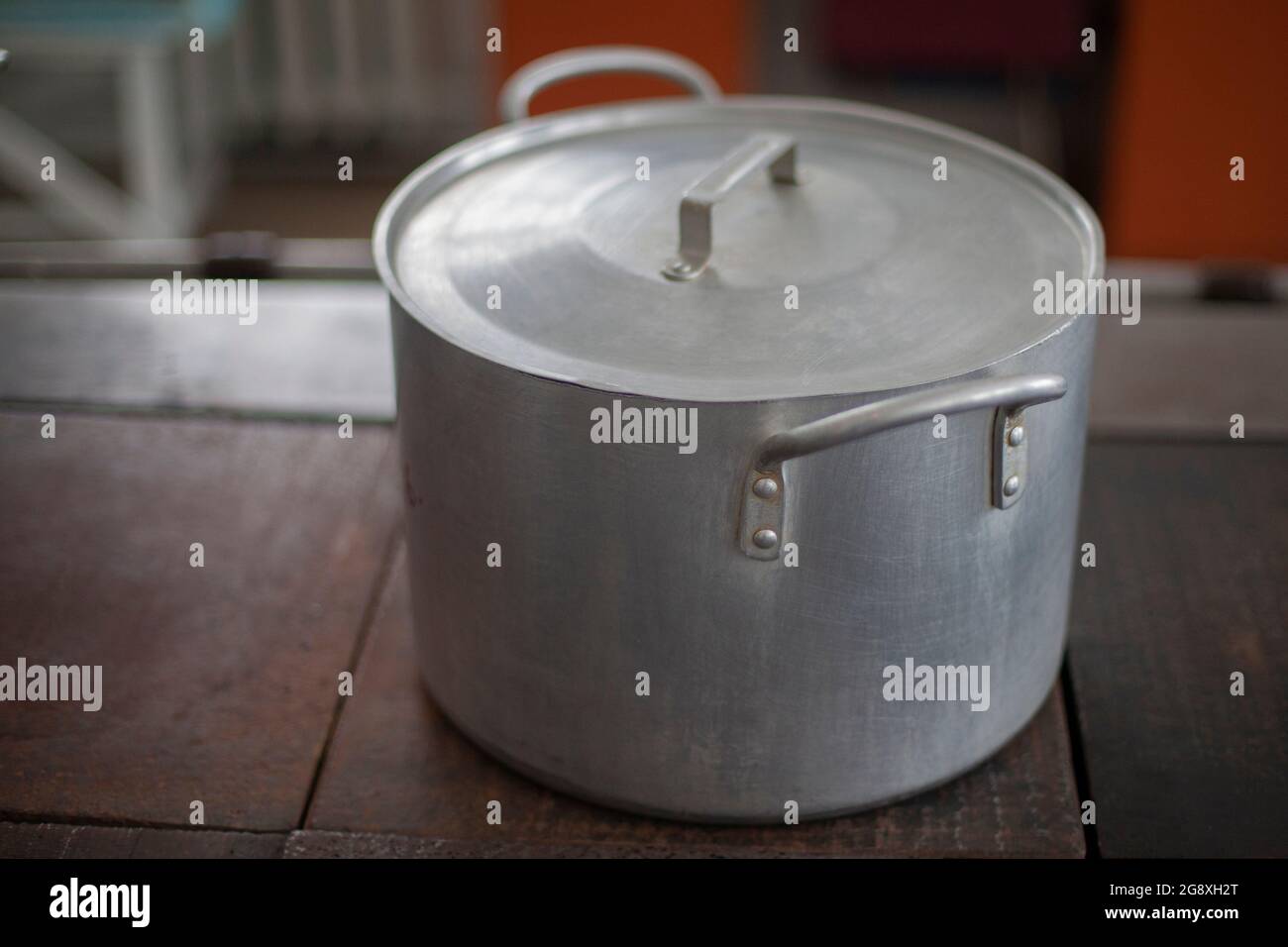 Cooking pans. Kitchen tools. Items in the dining room. Large water ...