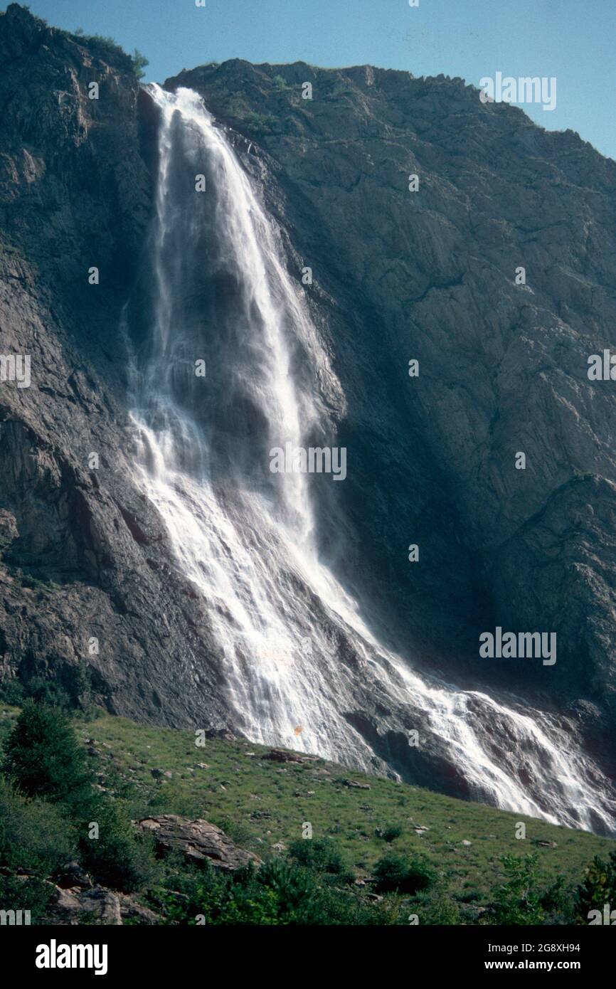 Cascade de la Pisse in 1980, Mizoën, Isère, France Stock Photo - Alamy