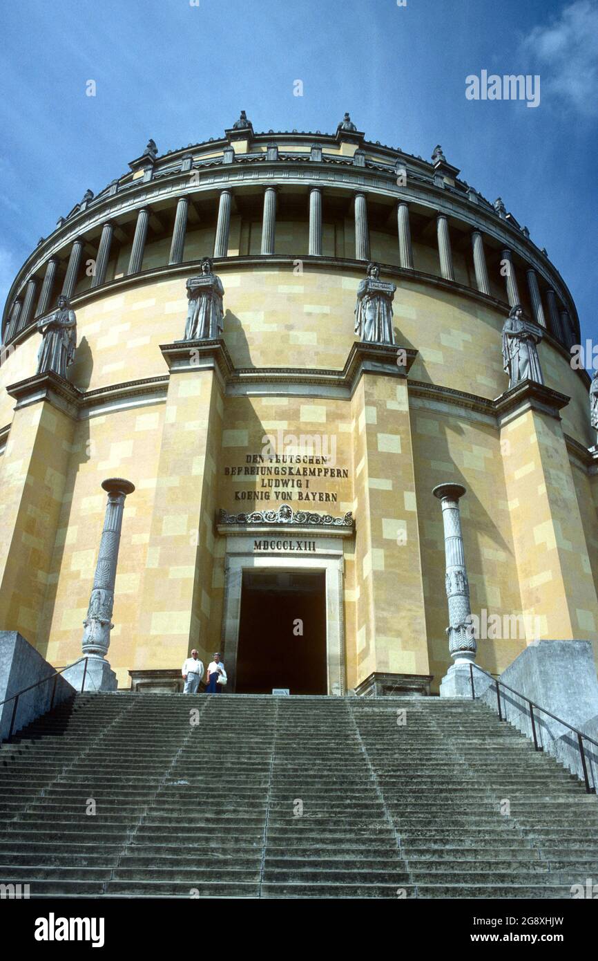 The Liberation Monument in 1981, Kelheim, Bavaria, Germany Stock Photo ...