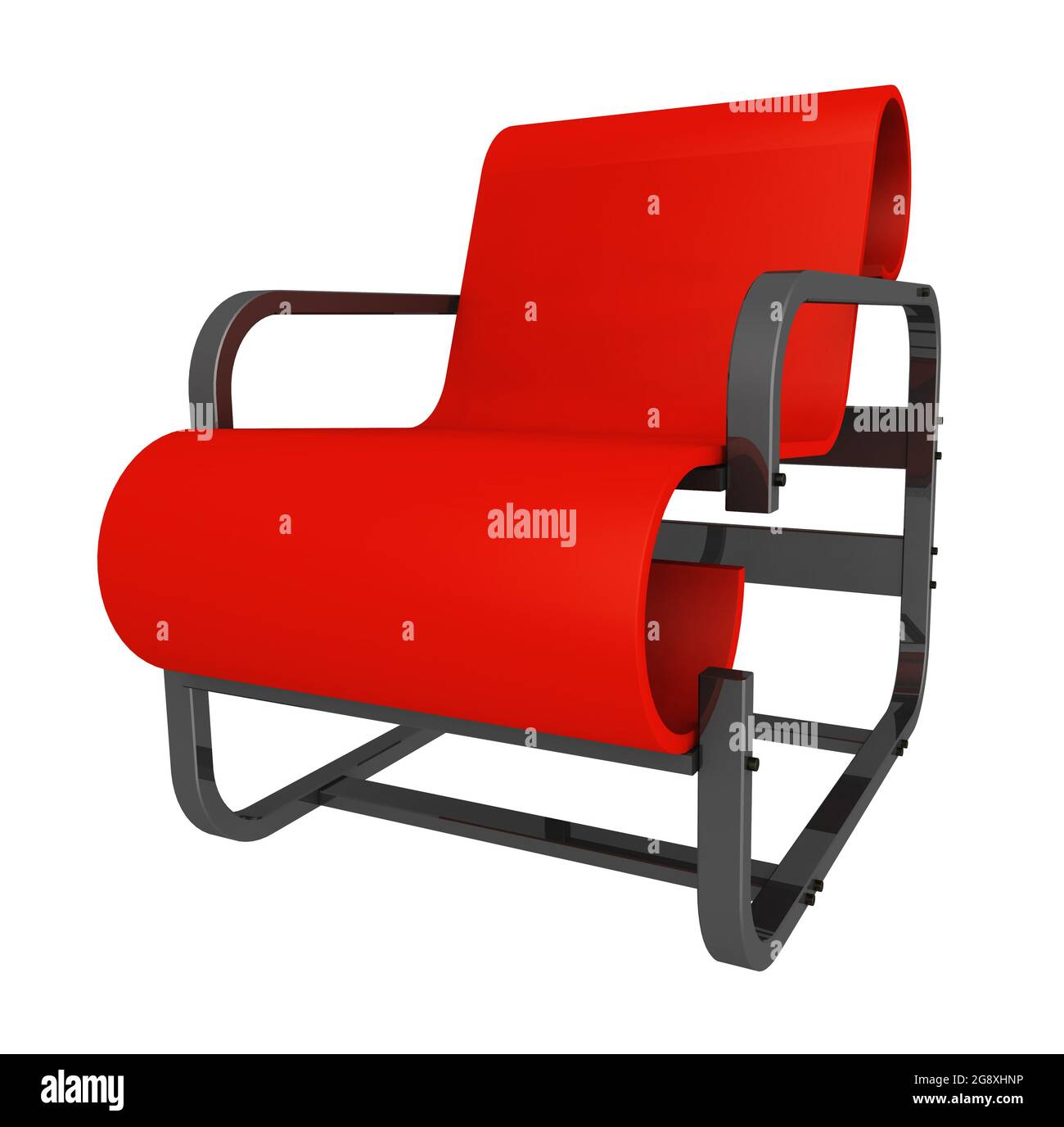 Modern chair isolated on white background Stock Photo - Alamy