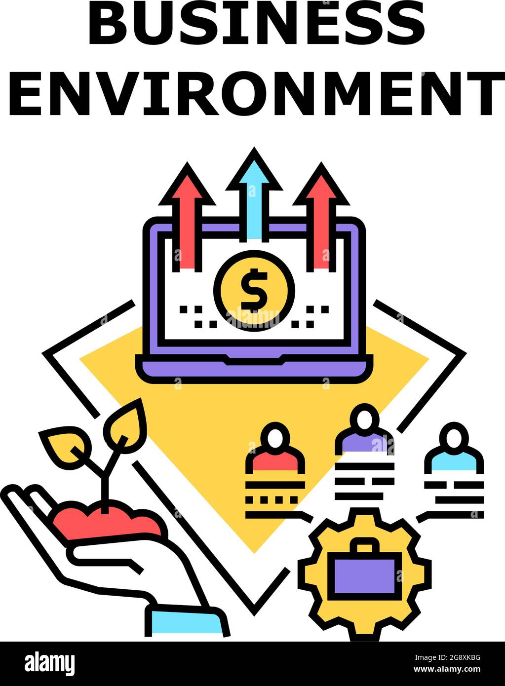 Business Environment Team Vector Concept Color Stock Vector Image & Art ...