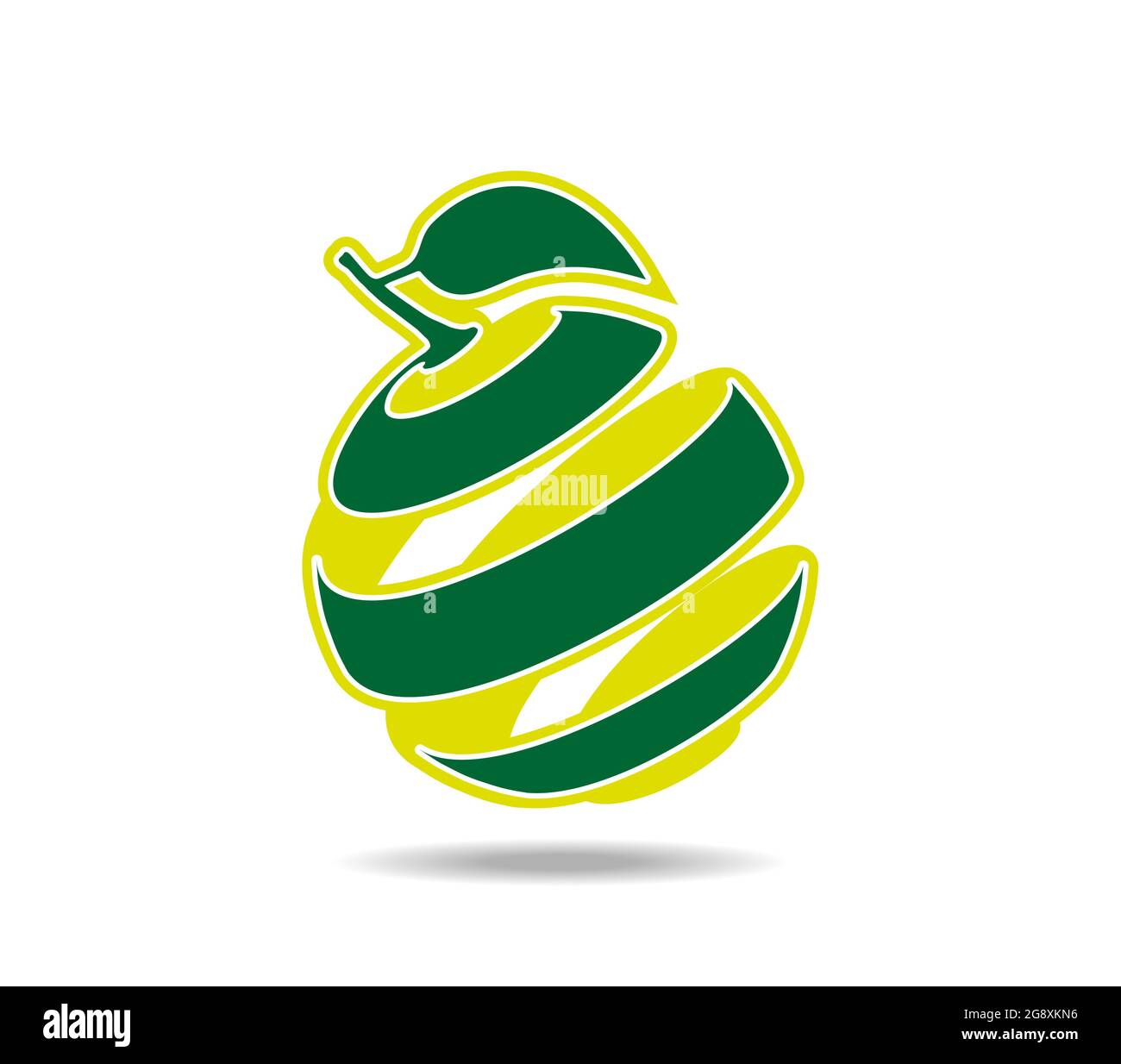 Peeled lime fruit with a leaf. Peeled lime peel Stock Vector Image ...