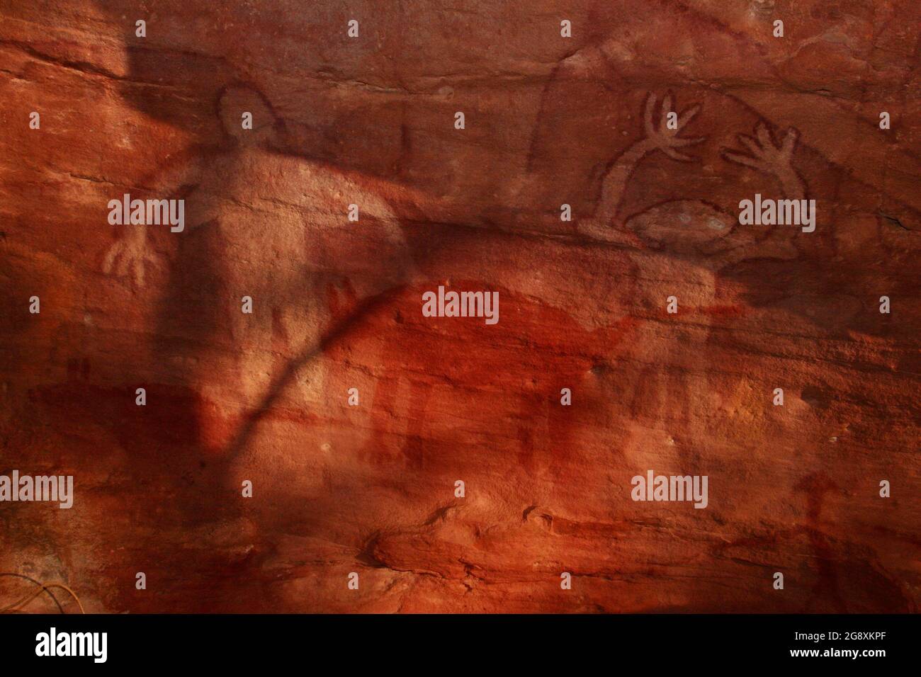 ancient australian aboriginal rock quinkan style in Laura North ...