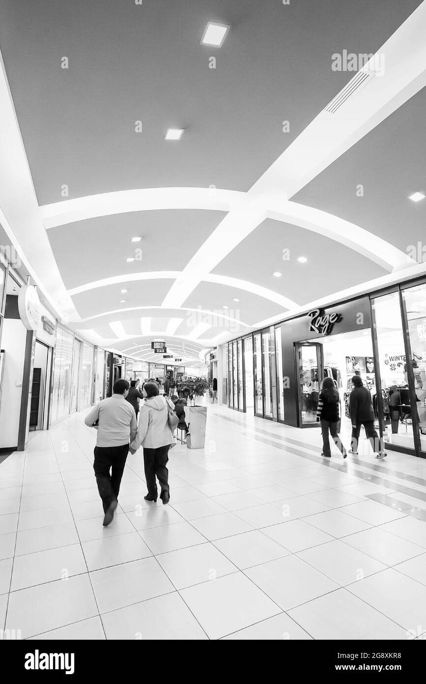 South africa shopping mall Black and White Stock Photos & Images - Alamy