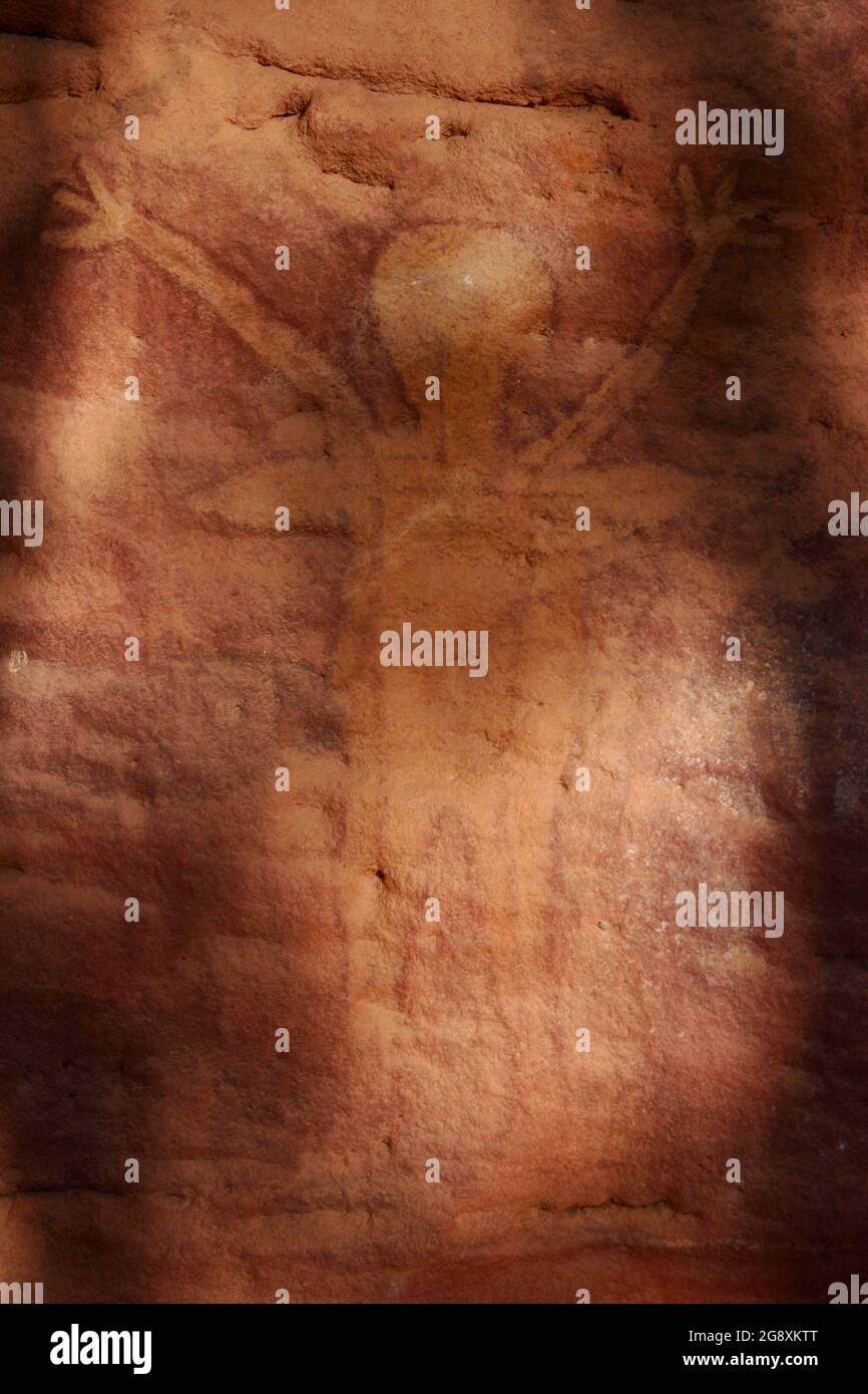 ancient australian aboriginal rock quinkan style in Laura North ...