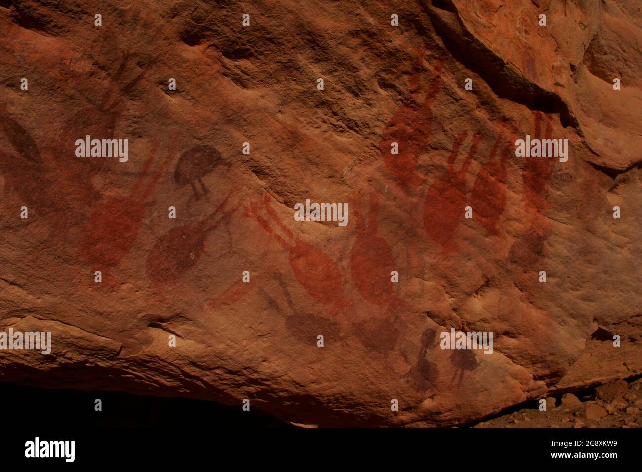 ancient australian aboriginal rock quinkan style in Laura North ...