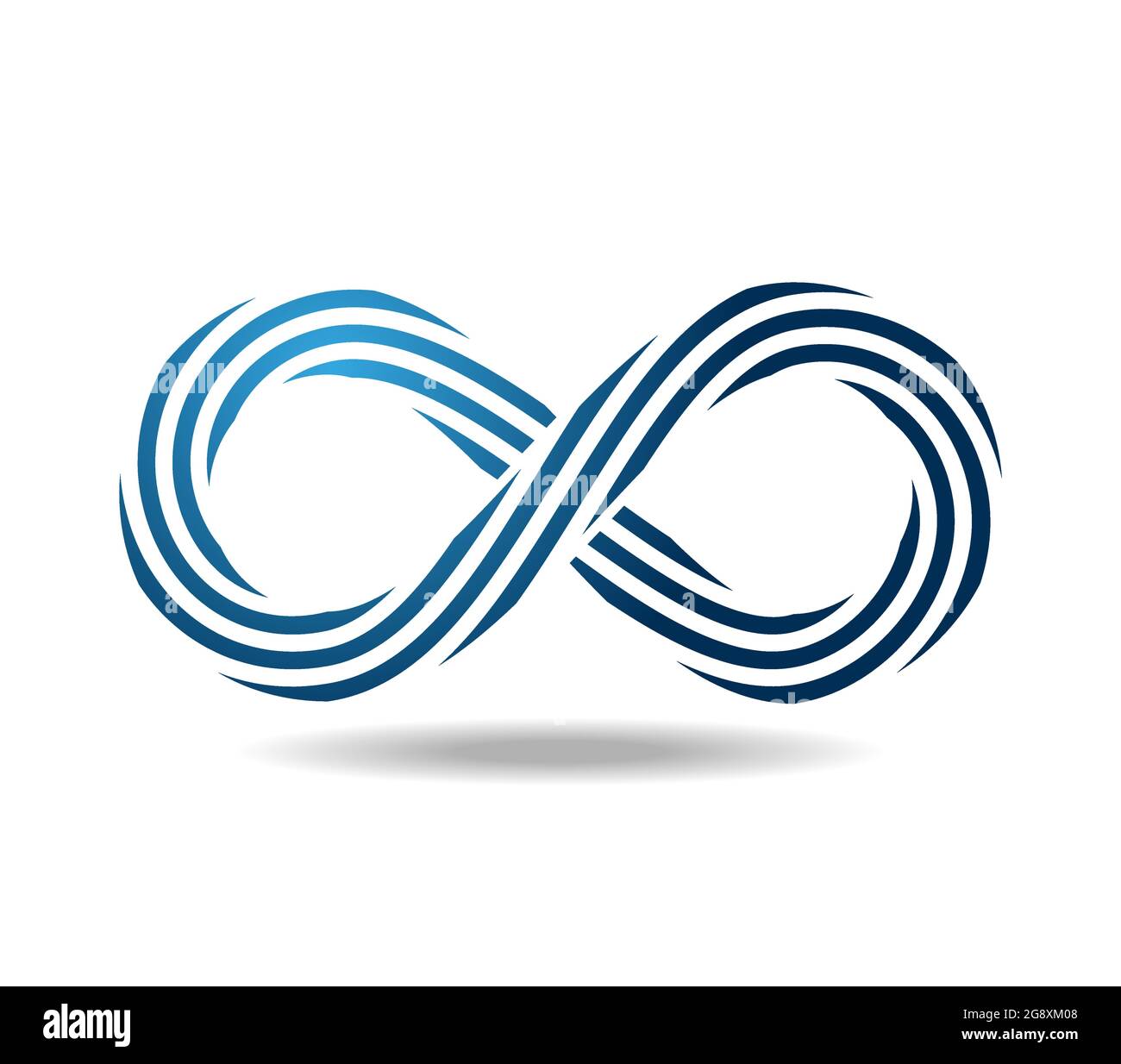 Mobius loop made of blue and white rope. infinity symbol. 8 Stock ...