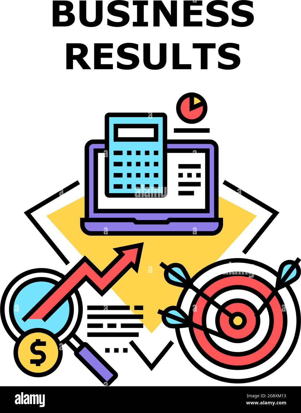 Business Results Vector Concept Color Illustration Stock Vector Image ...