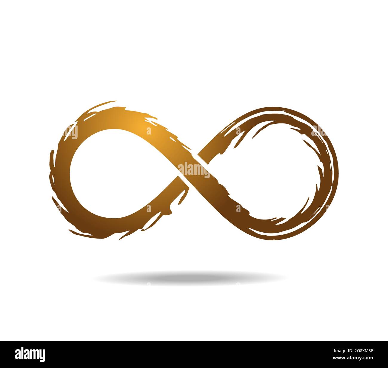 Golden mobius loop symbol of infinity reminiscent of horror movies ...