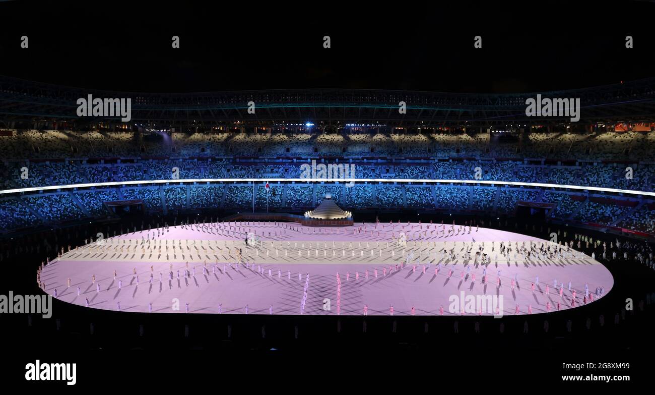 Tokyo, Japan. 23rd July, 2021. Olympic delegation of Greece parade into ...