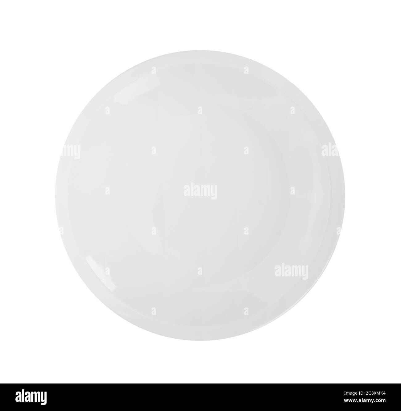 top view plate on white background Stock Photo - Alamy