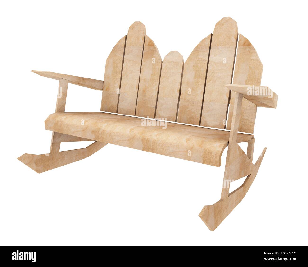 Rocking chair isolated on white background Stock Photo - Alamy