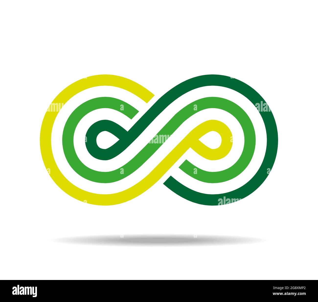 Green mobius loop. Sign of infinity logo. Infinity symbol. 8 Stock ...