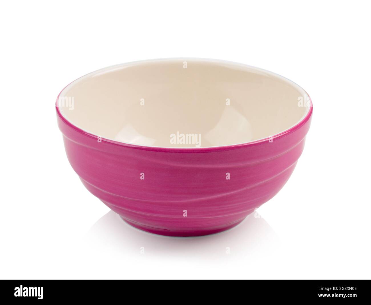 pink bowl on white background Stock Photo - Alamy