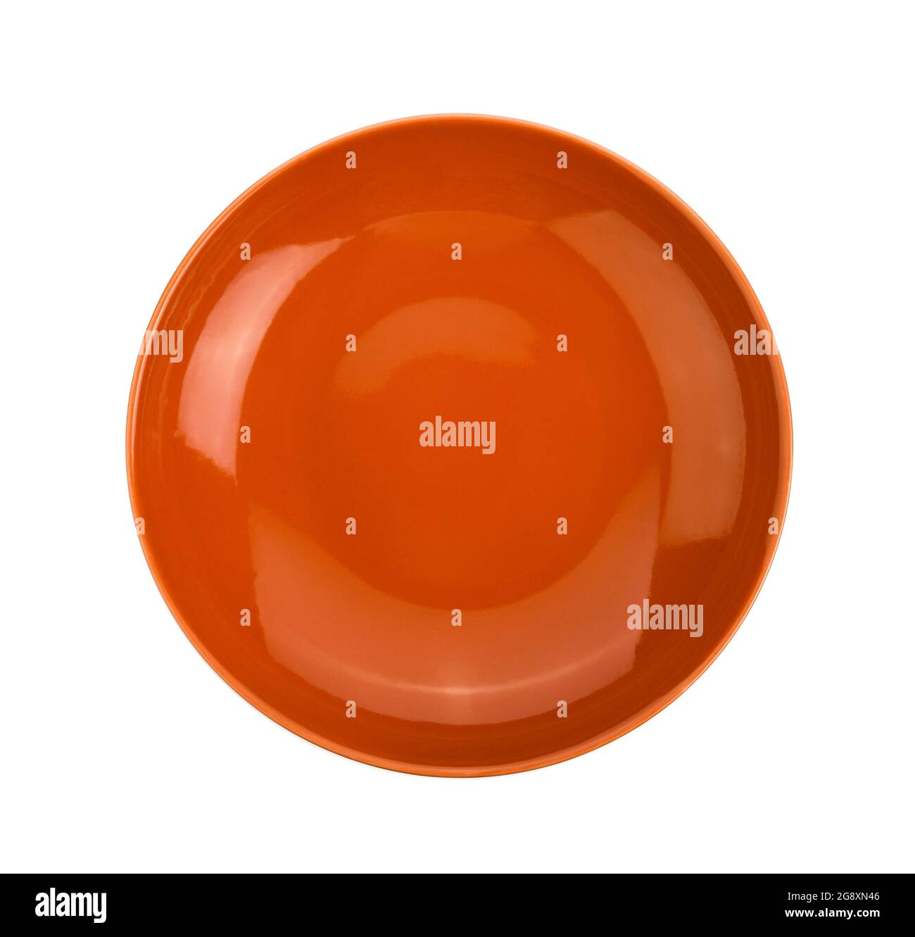 empty plate isolated on white background Stock Photo - Alamy