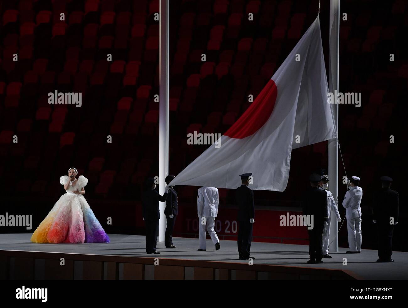 Tokyo, Japan. 23rd July, 2021. Olympics: Opening ceremony at the ...