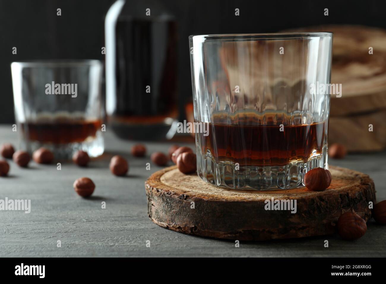 Concept of hard alcoholic drinks with cognac Stock Photo - Alamy