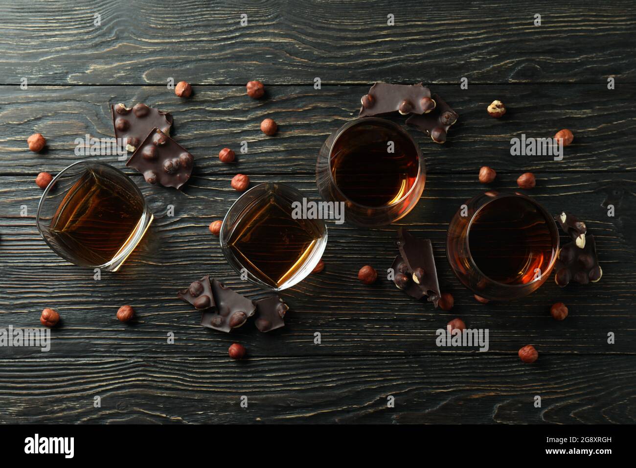 Concept of hard alcoholic drinks with cognac Stock Photo - Alamy