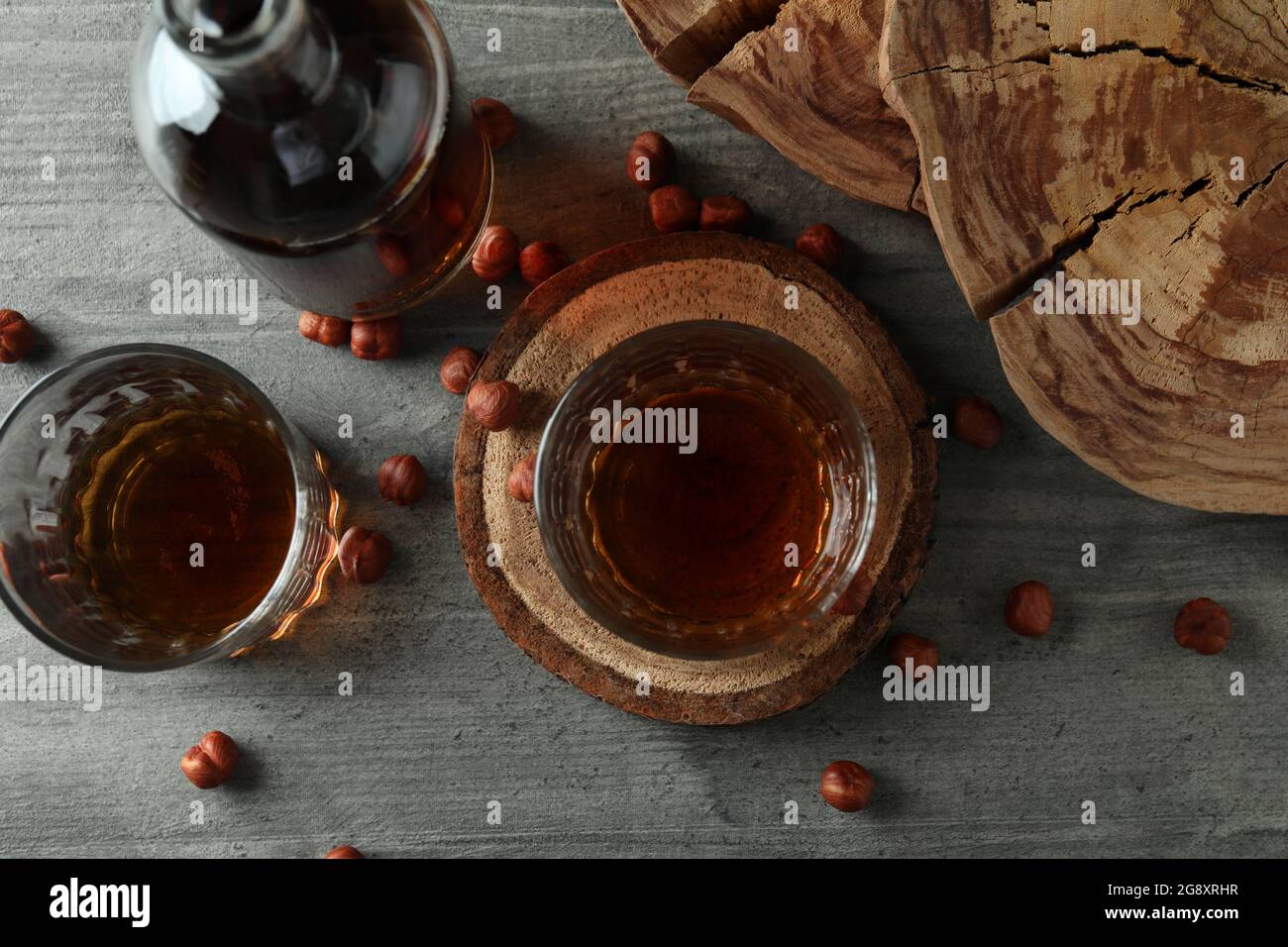 Concept of hard alcoholic drinks with cognac Stock Photo - Alamy