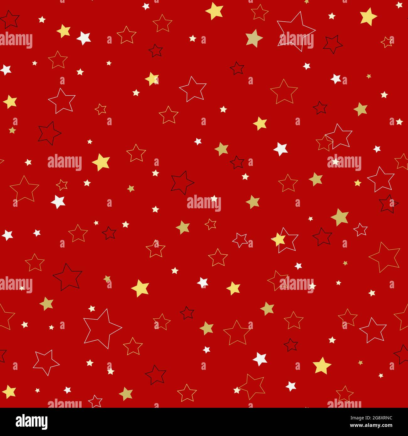 Red Gold Star Background