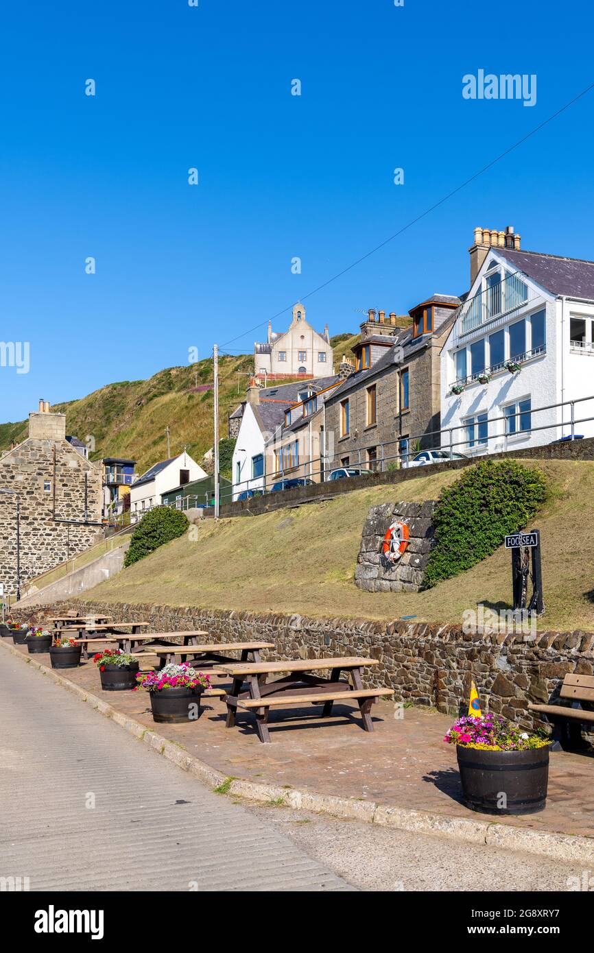 22 July 2021. Gardenstown, Aberdeenshire, Scotland, UK. This is the ...