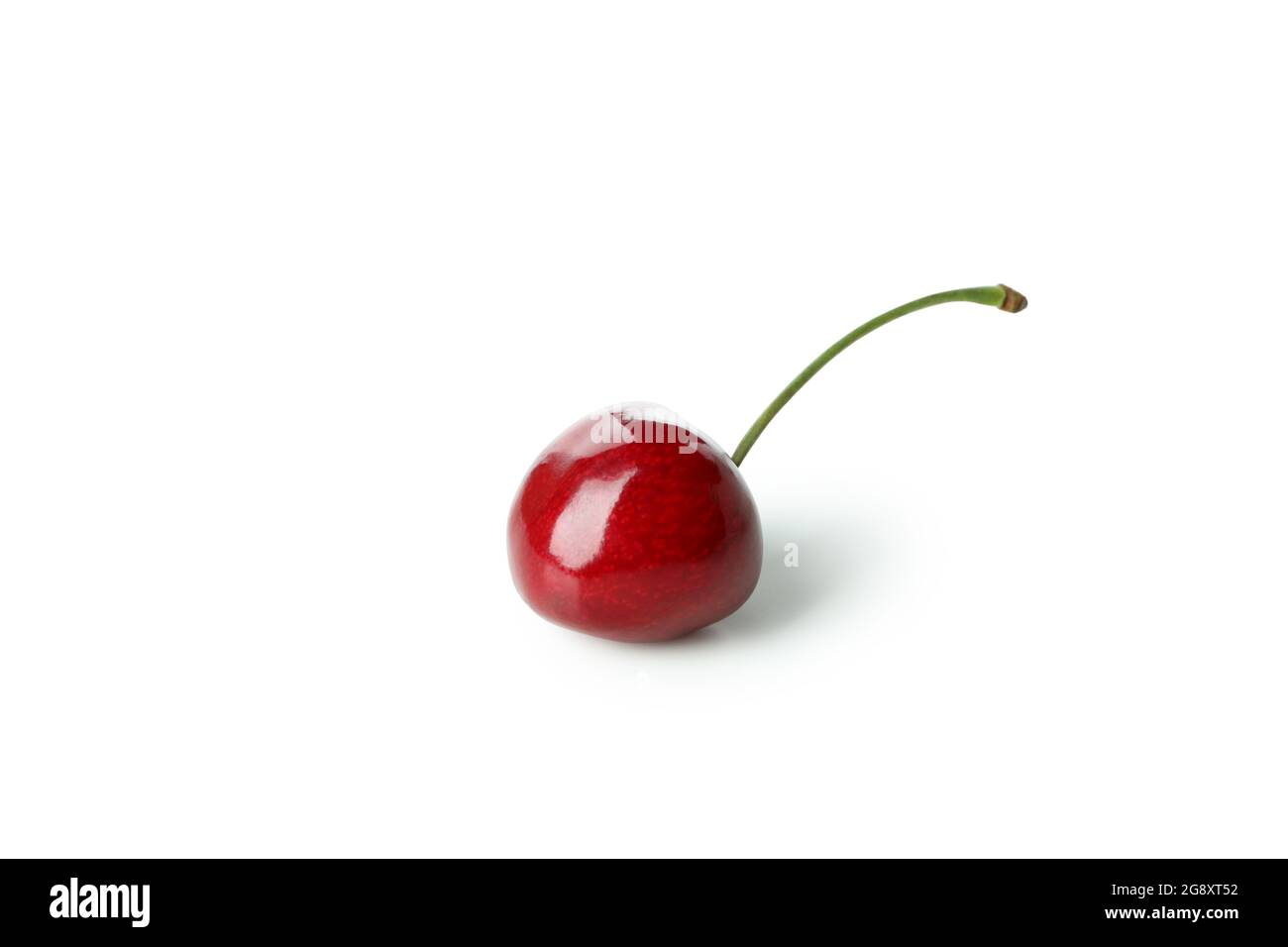 Sweet red cherry isolated on white background Stock Photo - Alamy