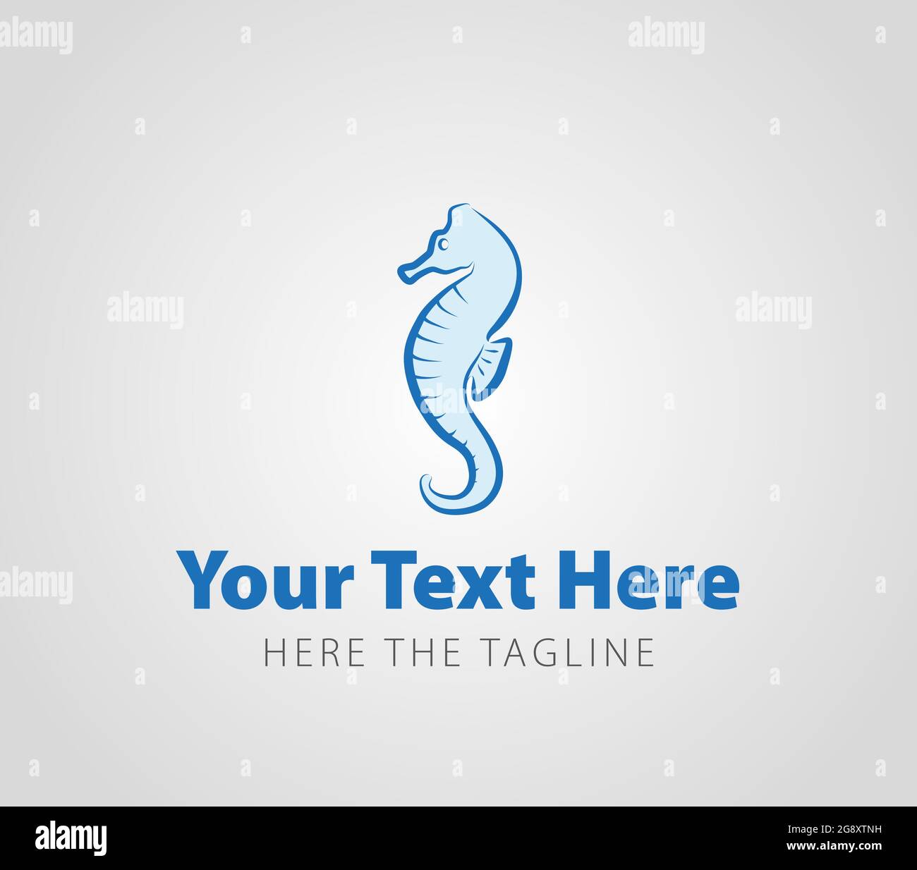 Stylized seahorse. Maritime ready logo Stock Vector Image & Art - Alamy