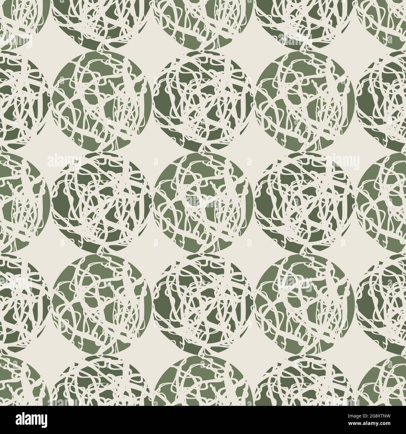 Marble effect circles vector seamless pattern background. Geometric ...