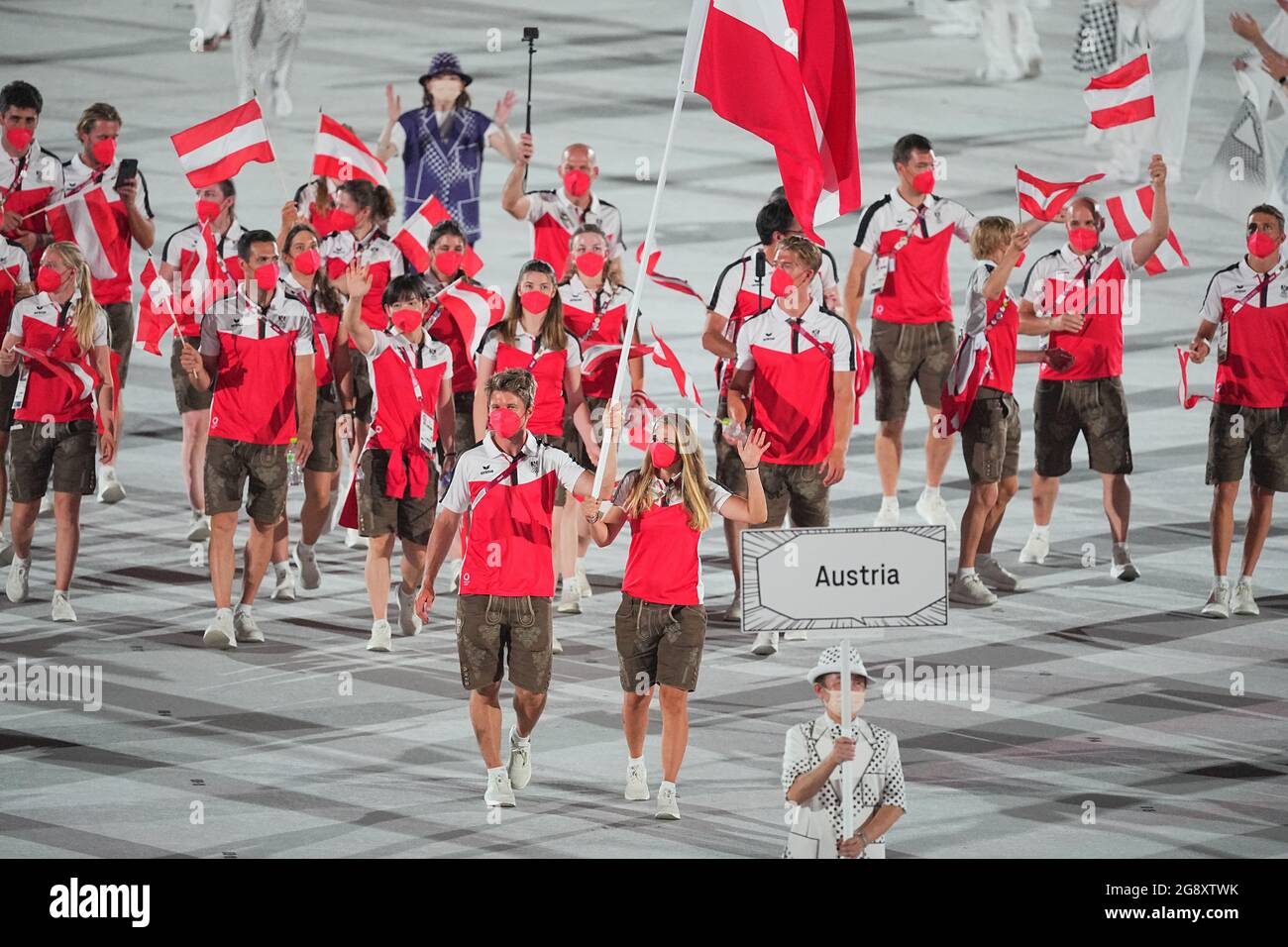 Tokyo, Japan. 23rd July, 2021. Olympia: Opening ceremony in the Olympic ...