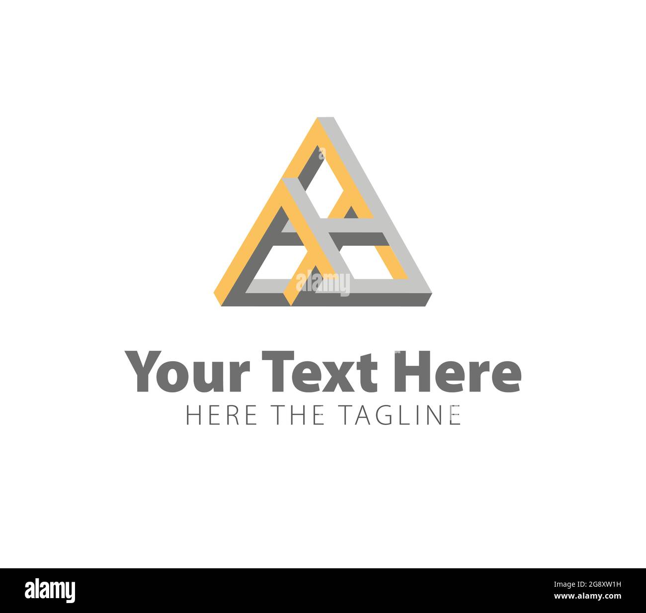 Impossible figure made of triangles. Ready logo Stock Vector Image ...