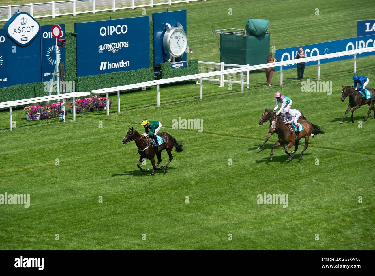 Jockey george baker at ascot racecourse hi-res stock photography and images - Alamy