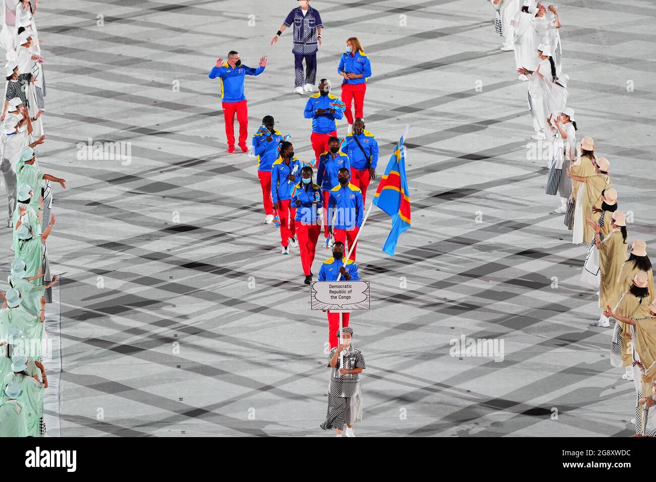 Tokyo, Japan. 23rd July, 2021. Olympic delegation of Democratic ...
