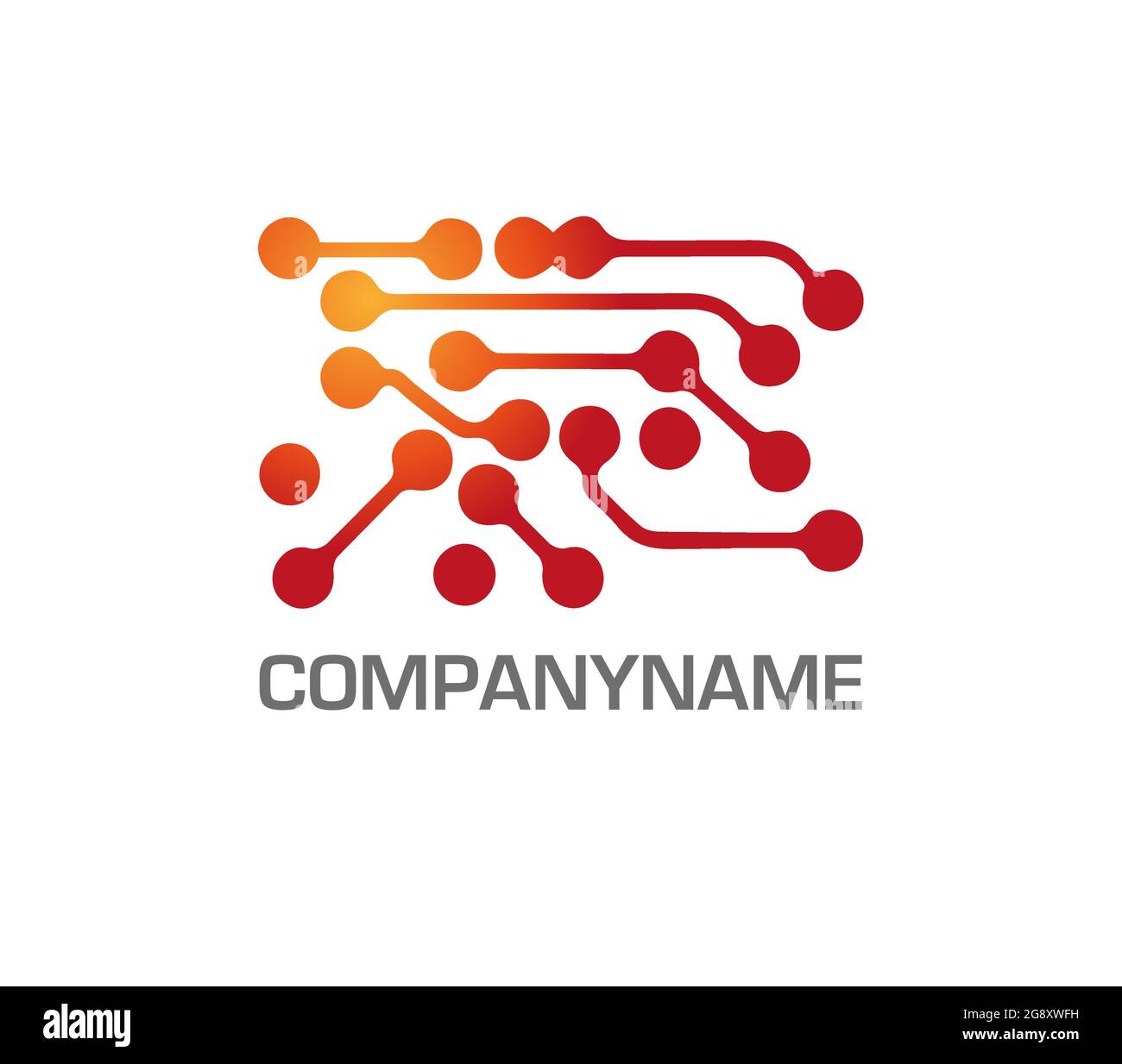 Circuit board elements, IT technology. Ready logo Stock Vector Image ...