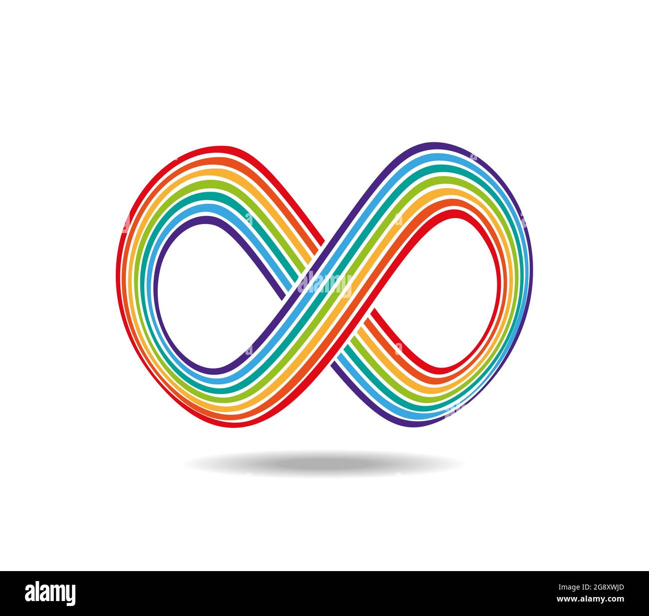 Rainbow on asphalt Stock Vector Images - Alamy