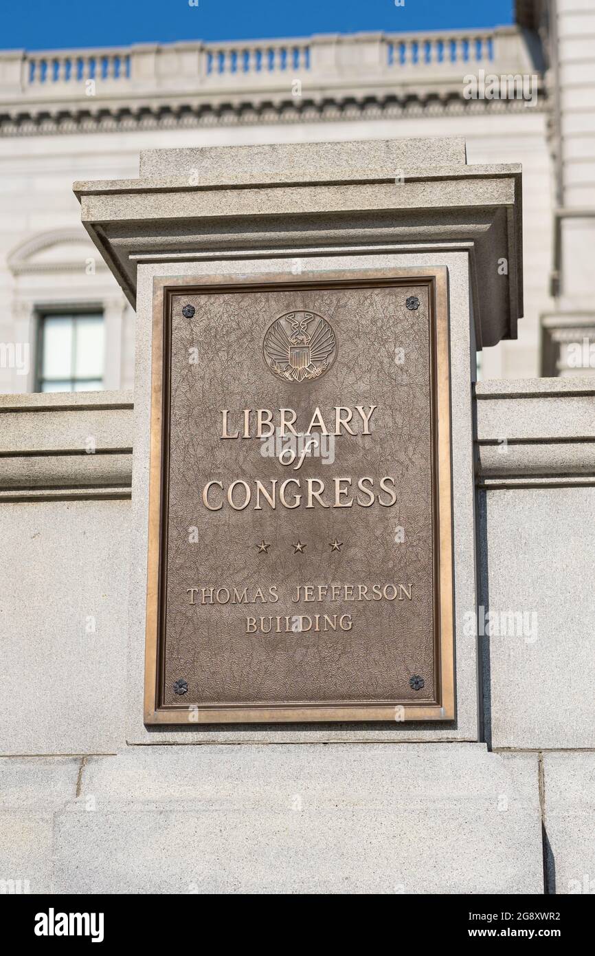 WASHINGTON DC, UNITED STATES - Jul 13, 2021: A closeup shot of the ...