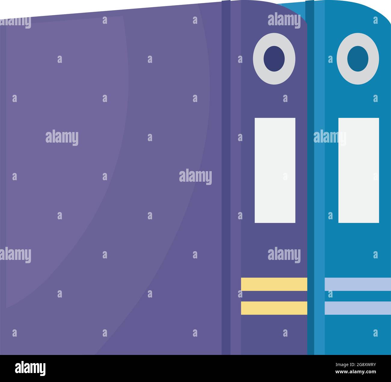 Two ring binder Stock Vector Images - Alamy
