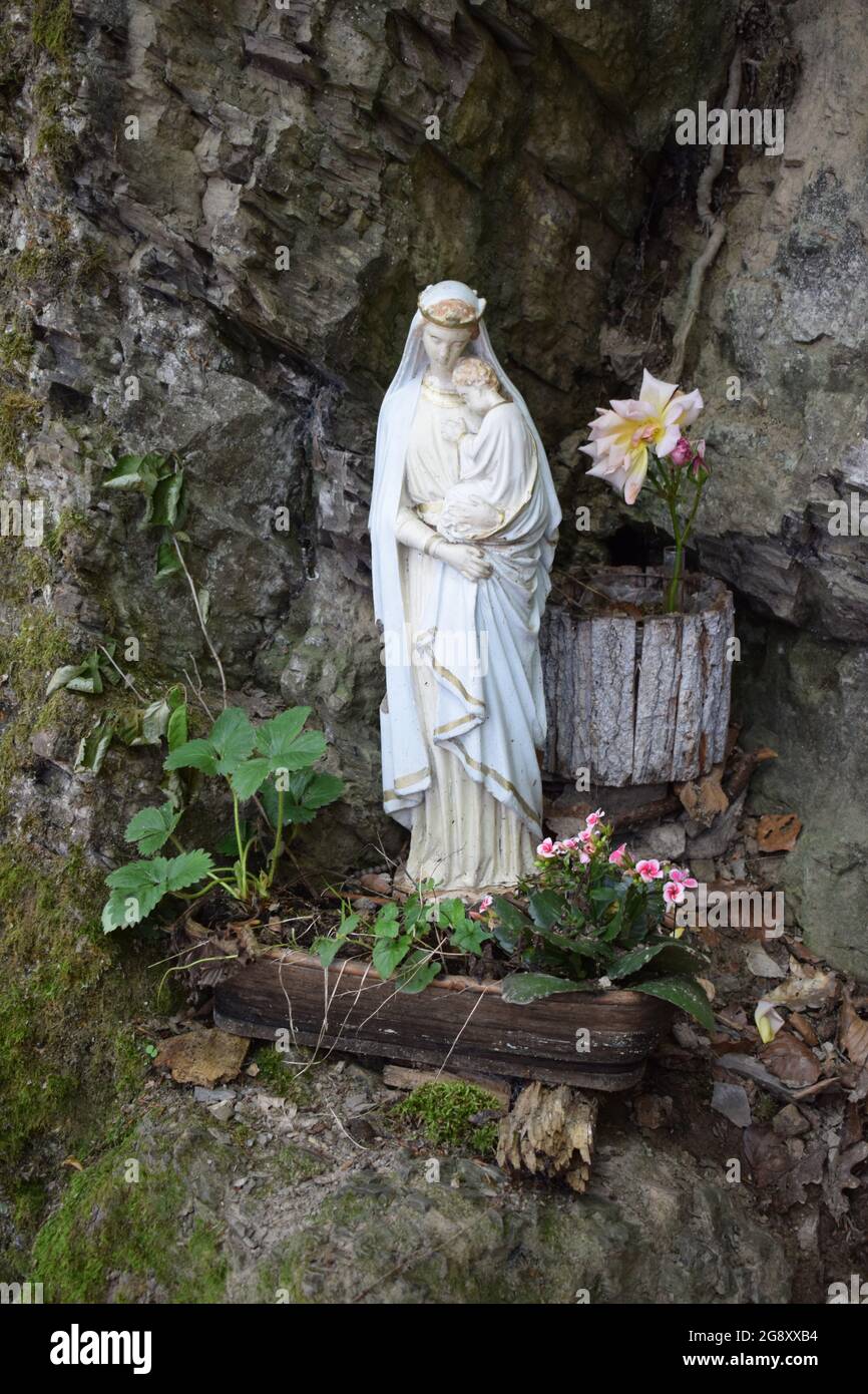 white Maria figure Stock Photo - Alamy