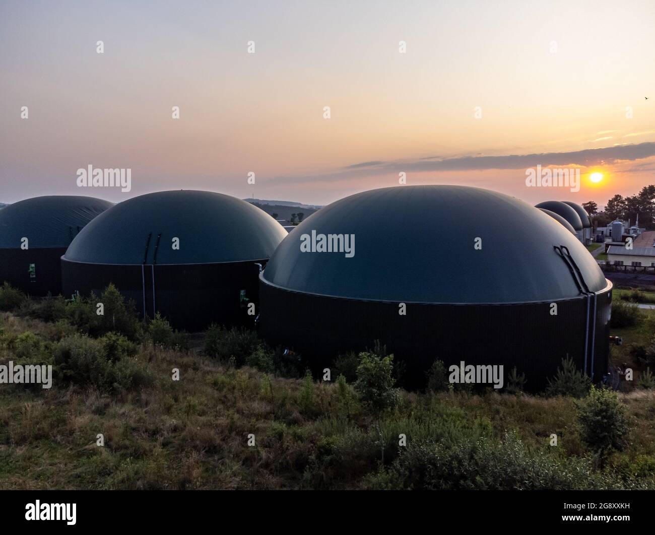 Fermentation tank of a biogas plant hi-res stock photography and images ...