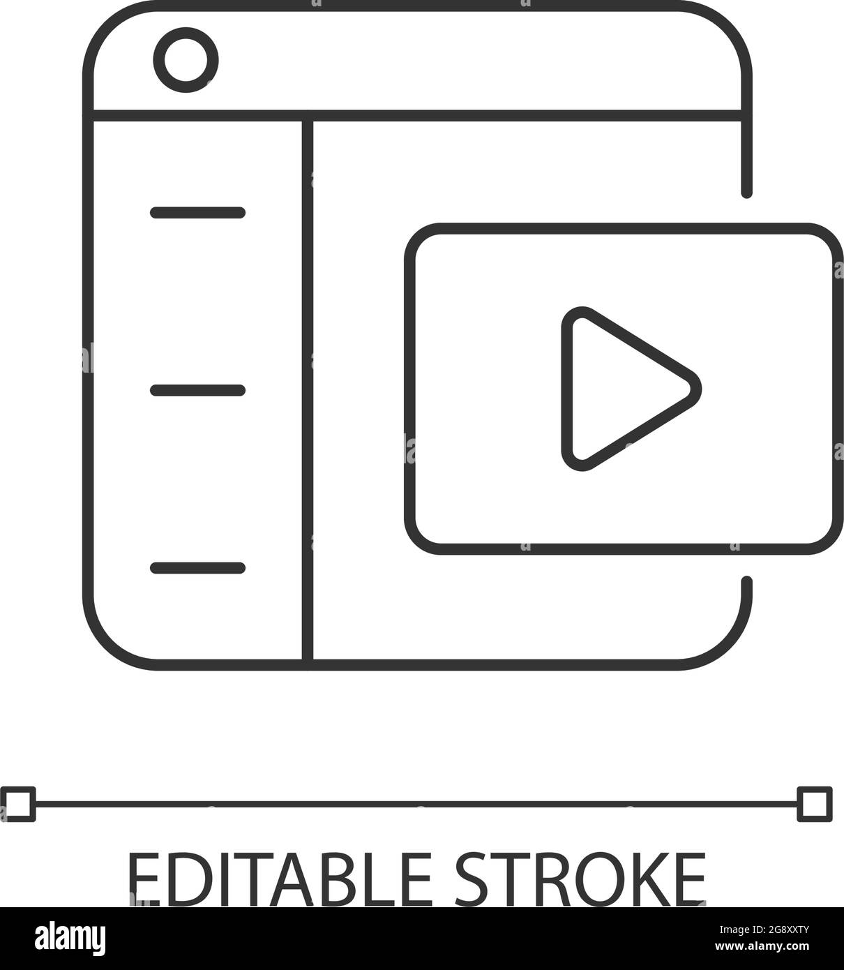 Video platforms linear icon Stock Vector Image & Art - Alamy Video platforms linear icon Stock Vector Image & Art - Alamy