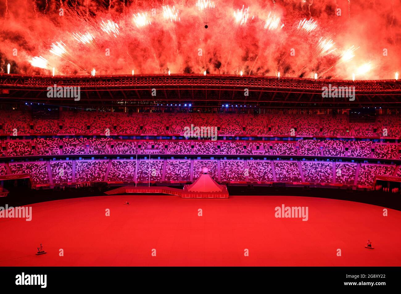 Tokyo, Japan. 23rd July, 2021. Olympia: Opening ceremony in the Olympic ...