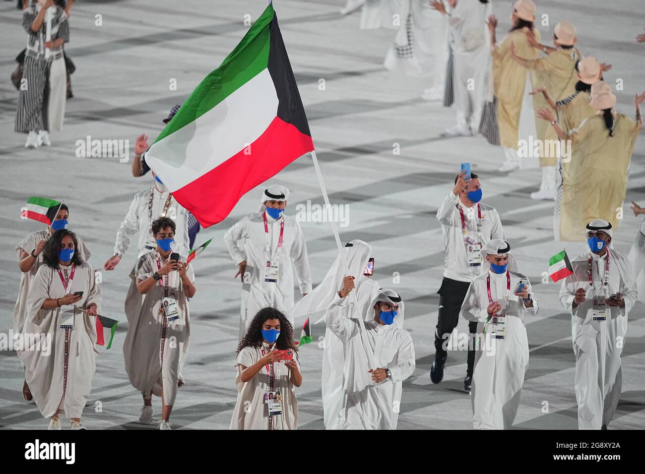 Tokyo, Japan. 23rd July, 2021. Olympics: Opening ceremony at the ...