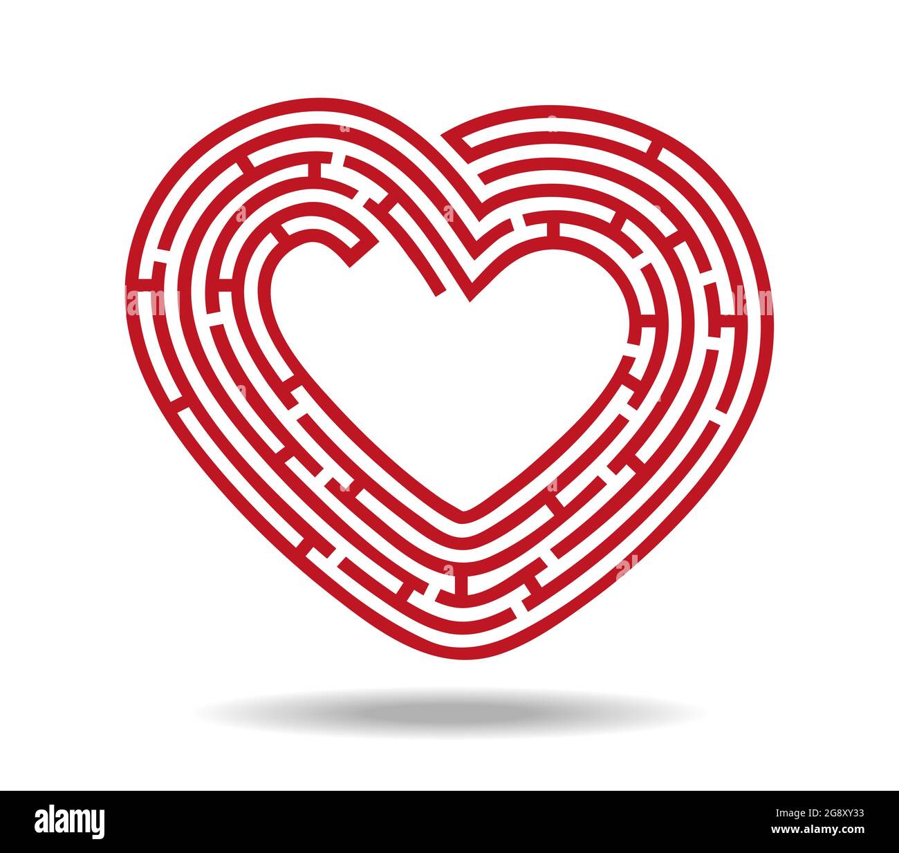 Fingerprint icon heart symbol Stock Vector Images - Alamy