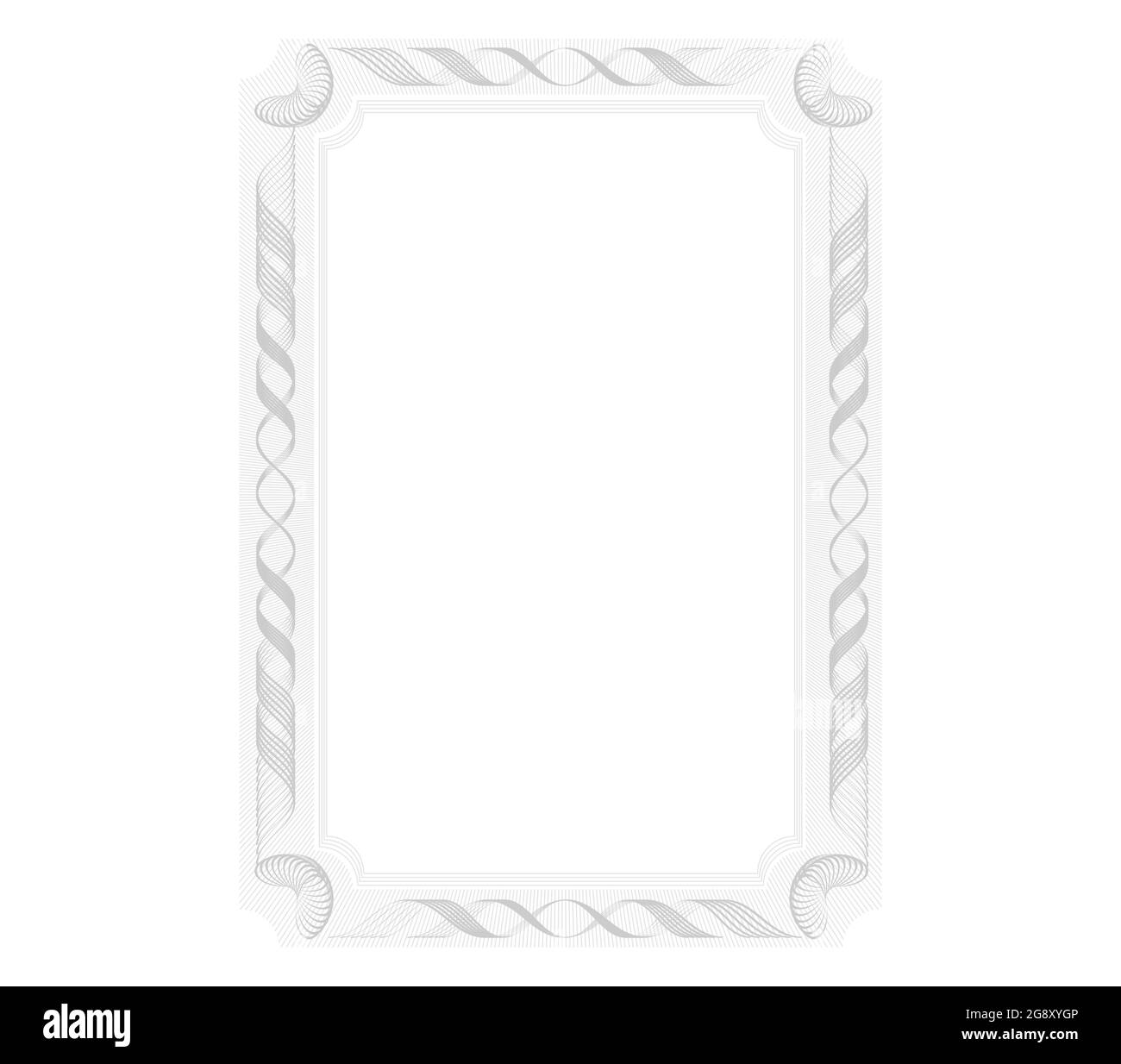 Diploma border with guilloche. Border pattern Stock Vector Image & Art ...